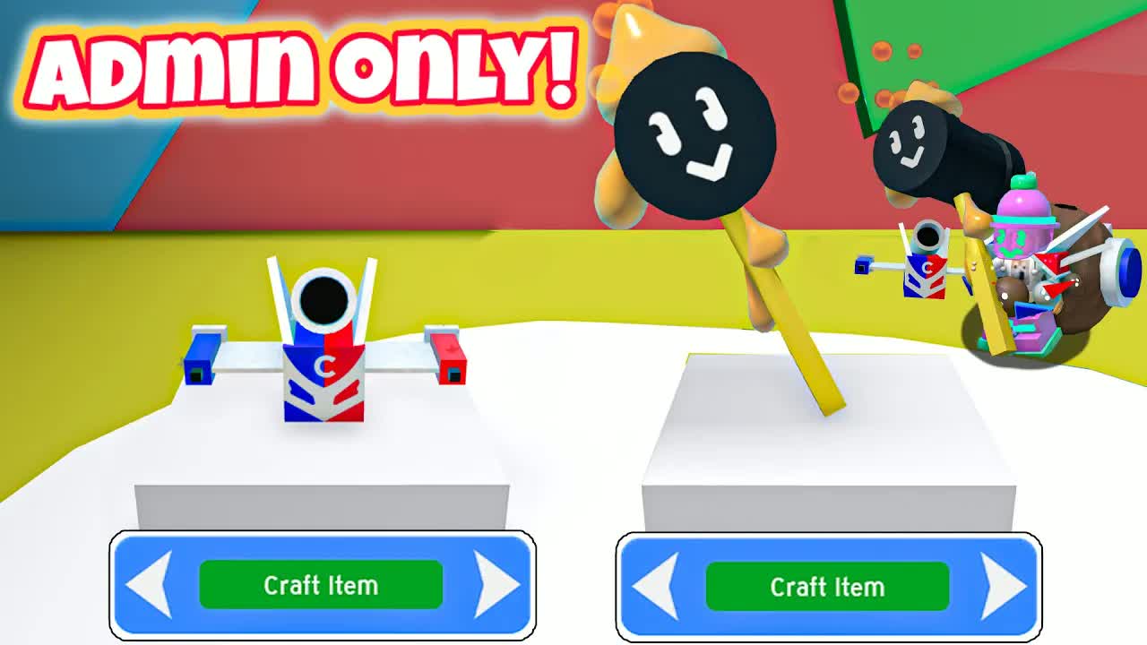 Bee Swarm Simulator, but you can buy admin items.