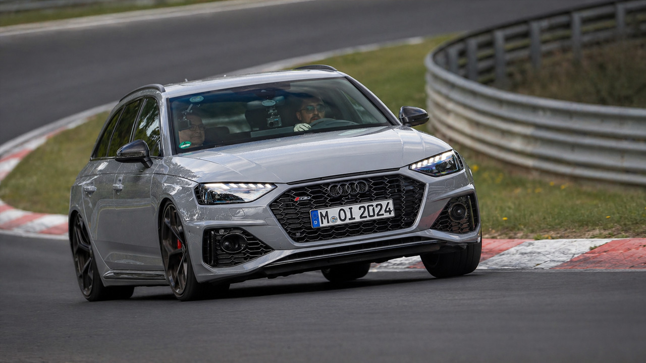 Modified Audi RS 4 becomes a cornering weapon at Nürburgring track