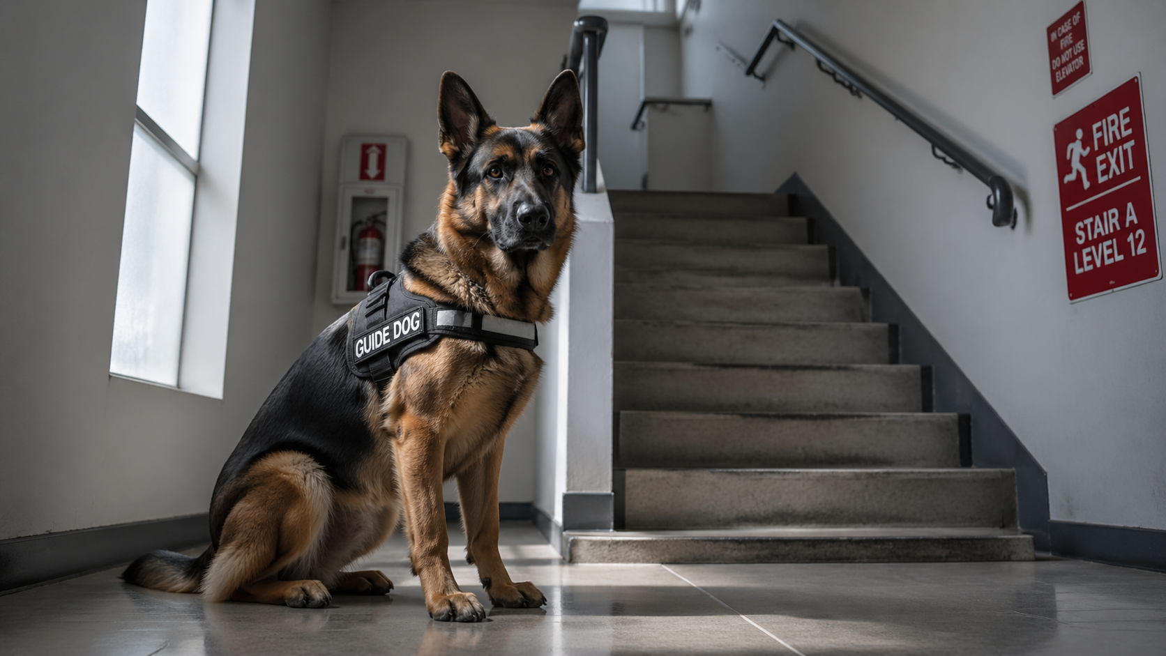 The dog that guided a blind man out of the towers