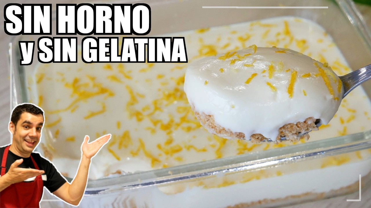 Postre de limón más fácil sin horno ni huevo