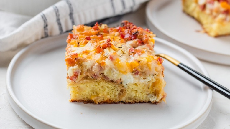 Croissant breakfast casserole recipe