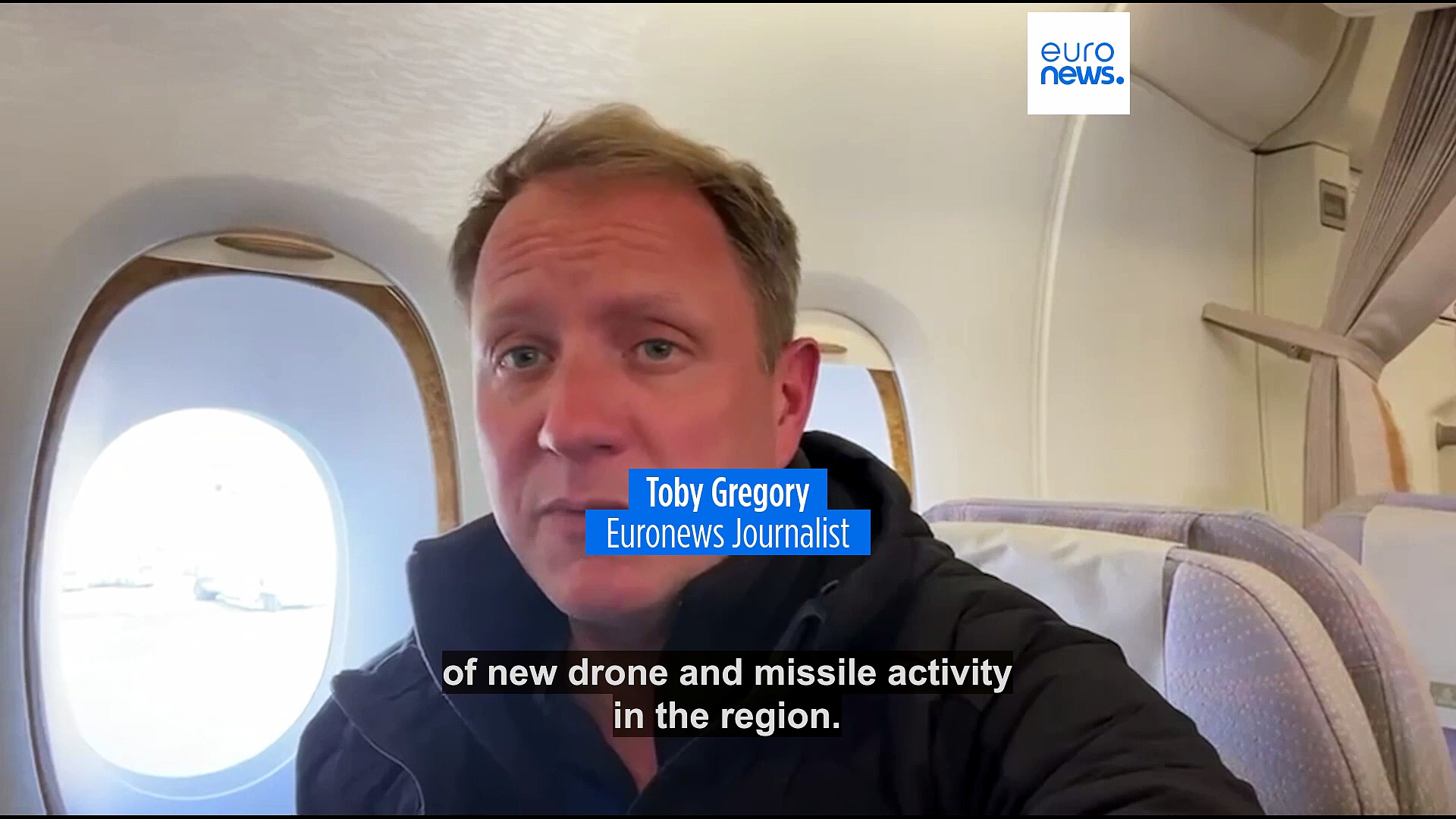 Euronews journalist reports Emirates flight to Dubai held at Heathrow ...