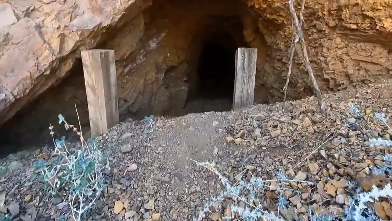 He entered a deserted gold mine - then saw the beams snapping under the ...