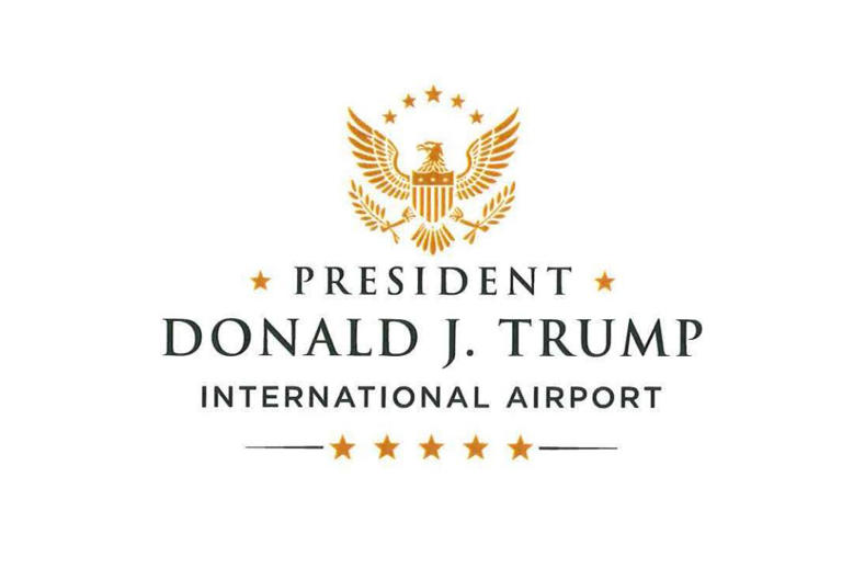 Tacky logo for Trump’s latest renaming victim revealed