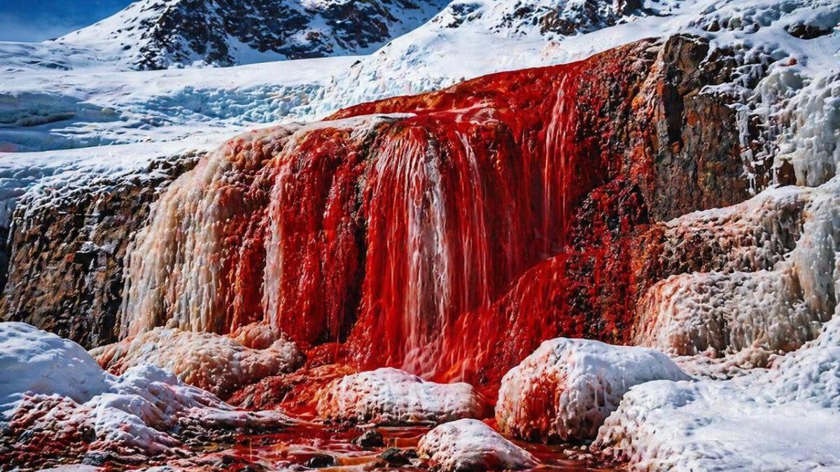 Blood Falls: el misterioso río rojo de la Antártida que la ciencia aún ...