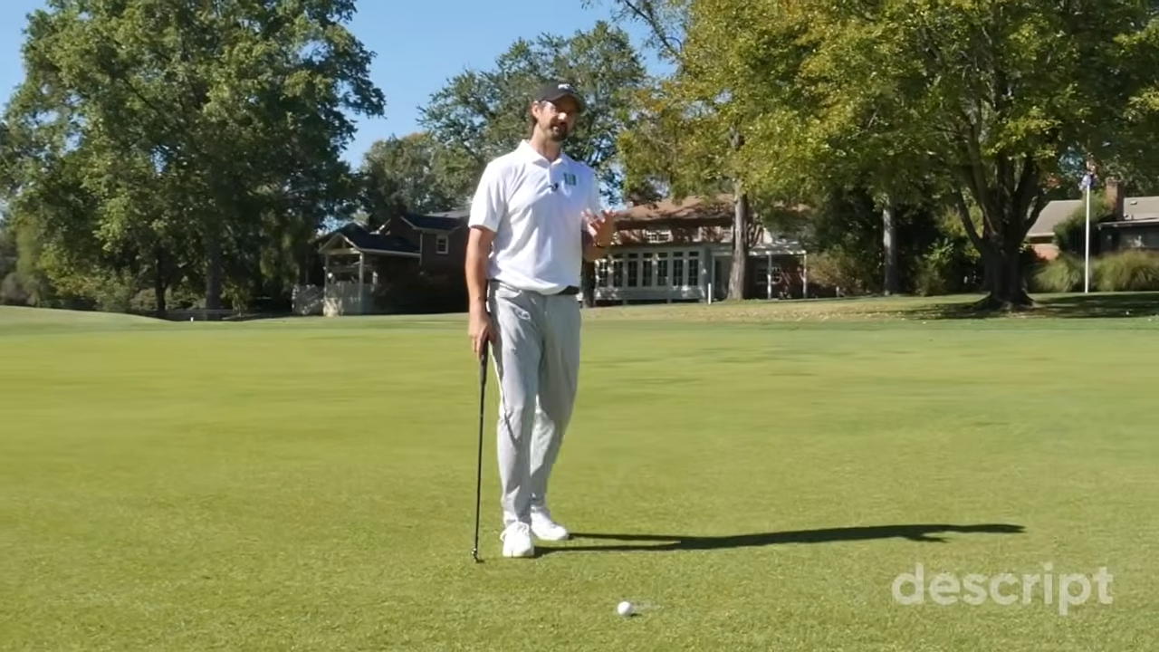Golf tip that creates a smoother downswing