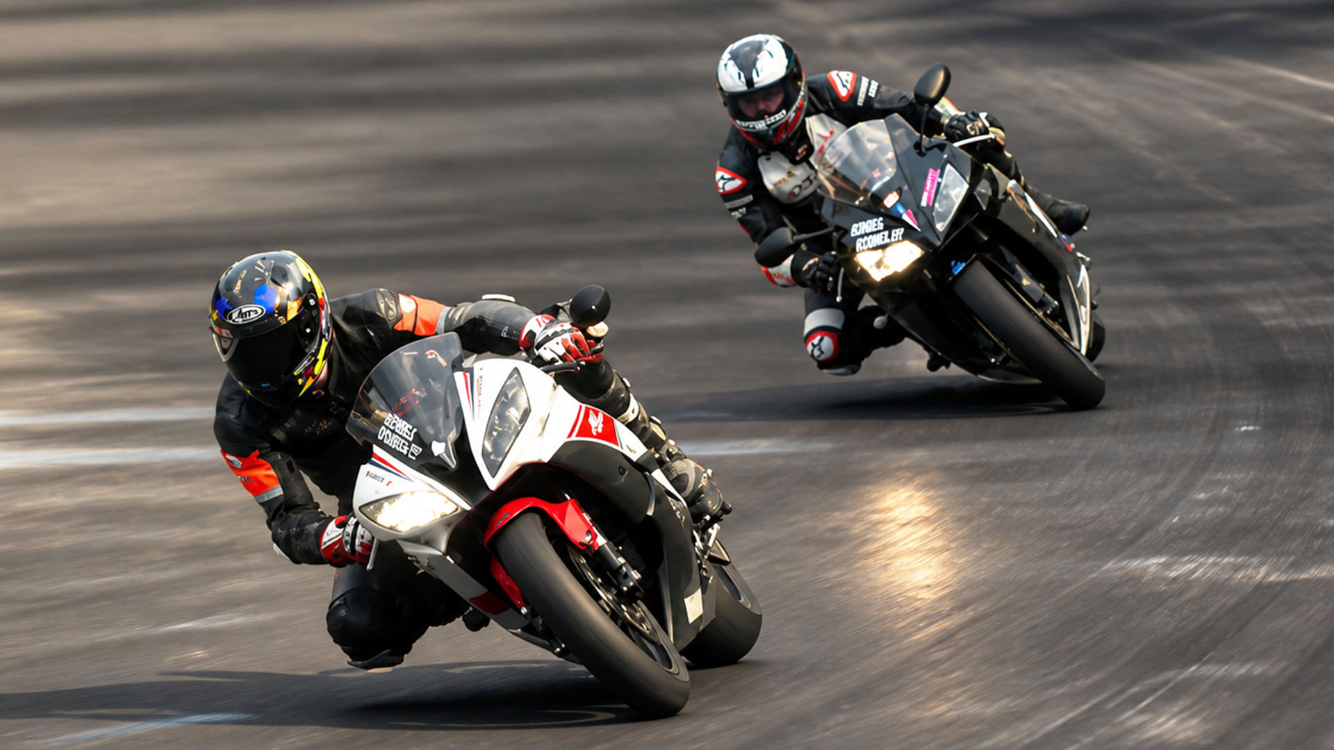 Motoractie op hoge snelheid op de Nürburgring laat pure rijvaardigheid zien