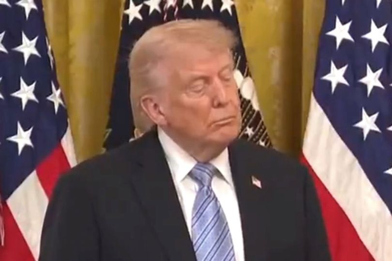 Fox News halted as Donald Trump's 'face droops' as he's accused of ...