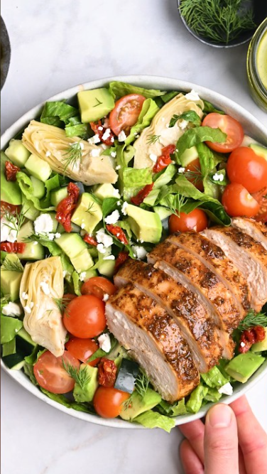 Greek chicken salad fresh, healthy & protein-packed recipe