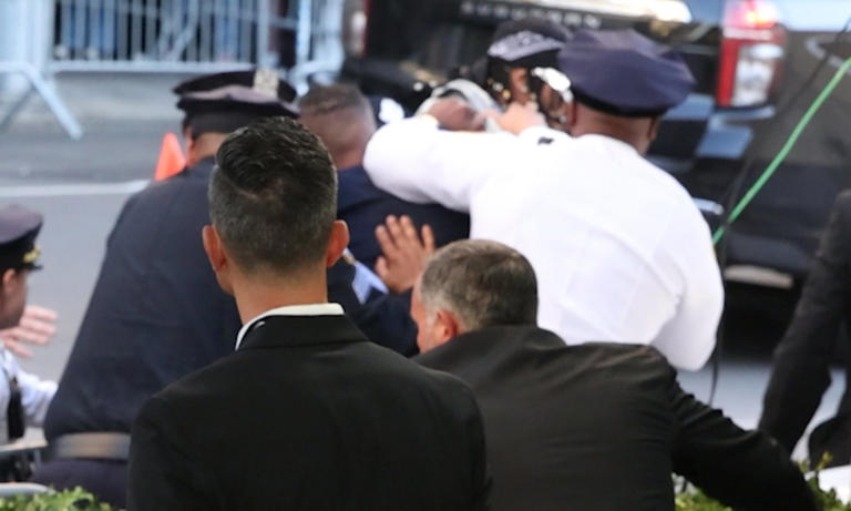 Met Gala intruder is tackled by police and security as he attempts to ...