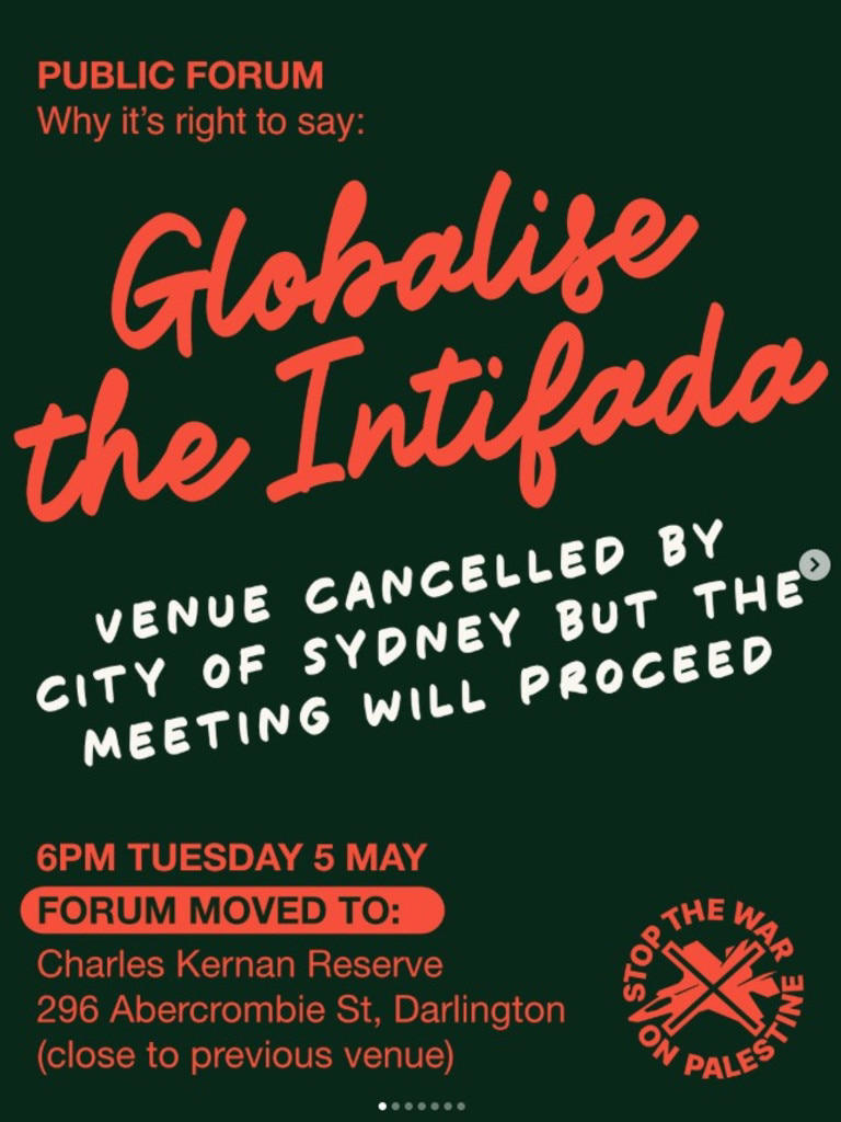 Shock move after 'Intifada' event axed