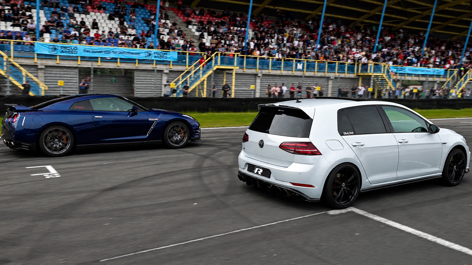 Golf R faces supercar power Nissan GT-R in track sprint duel