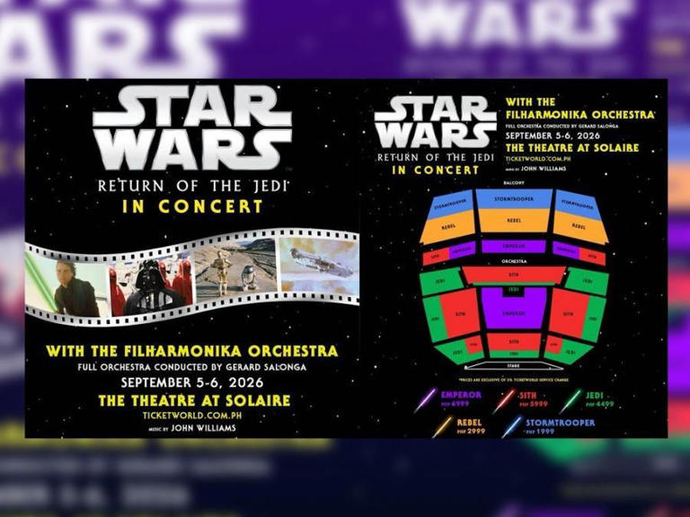 'Star Wars: The Return of the Jedi in Concert' is coming to Manila