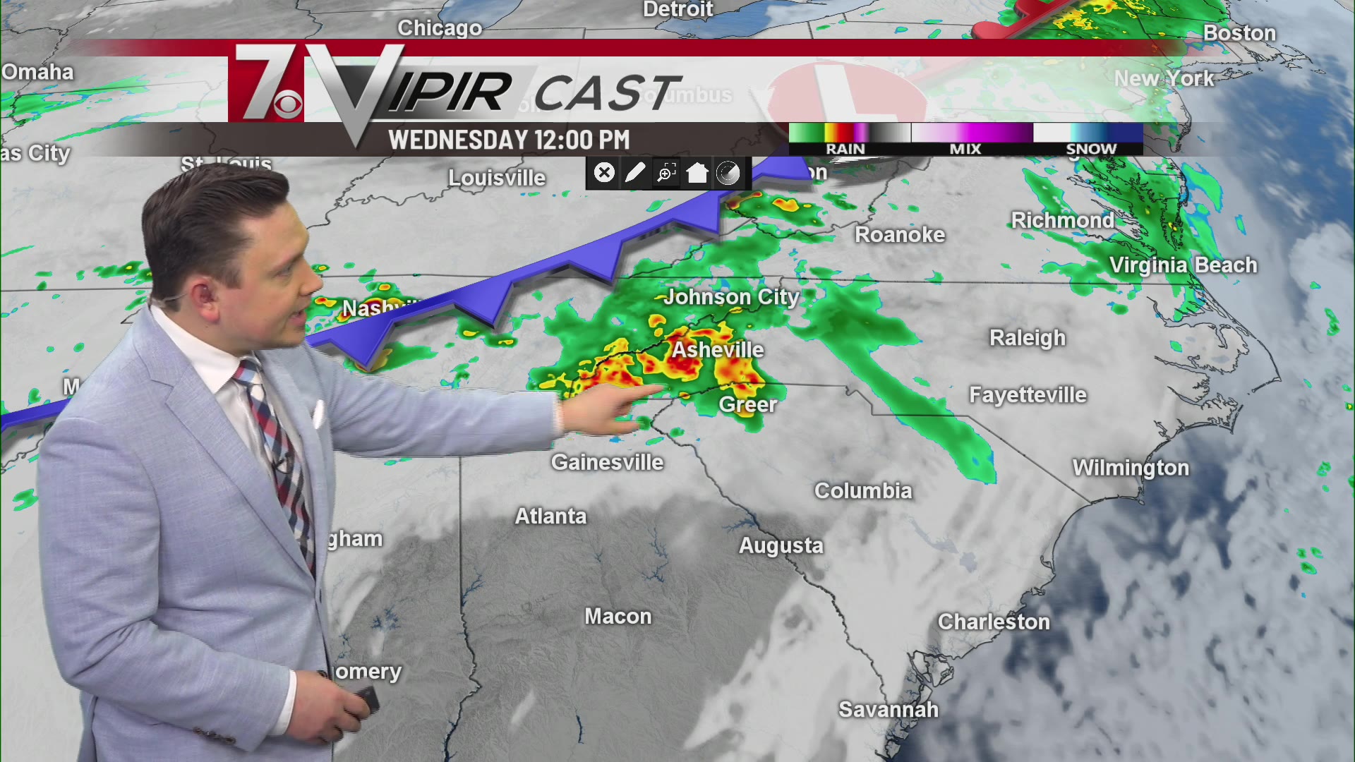 Tuesday morning forecast