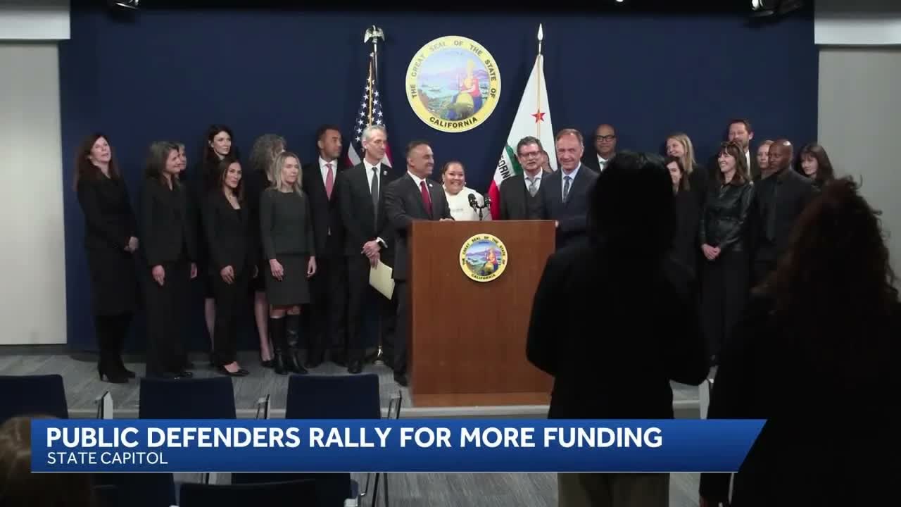 Public defenders rally at state capitol for more funding