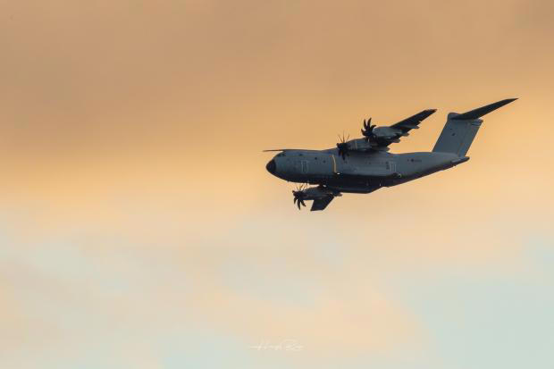 Military transport aircraft spotted flying over Bournemouth