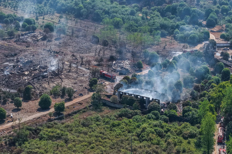 An explosion at a fireworks plant in China kills at least 26 people and ...