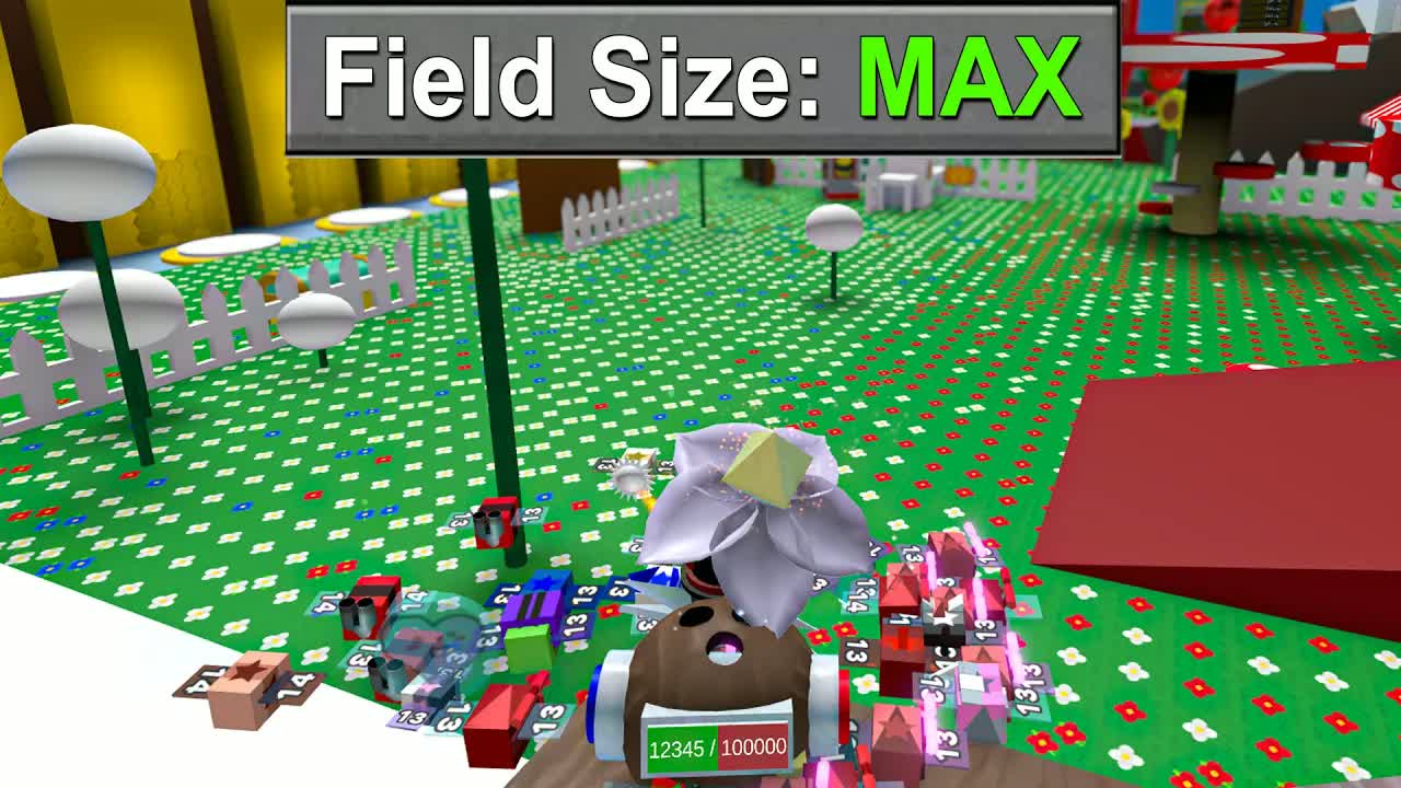Bee swarm, but the entire map is covered in flowers!