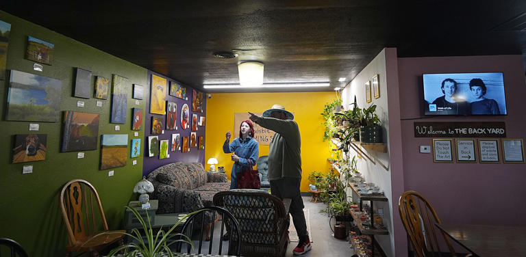 Discover art, drink coffee and hang at the Back Yard in Collins