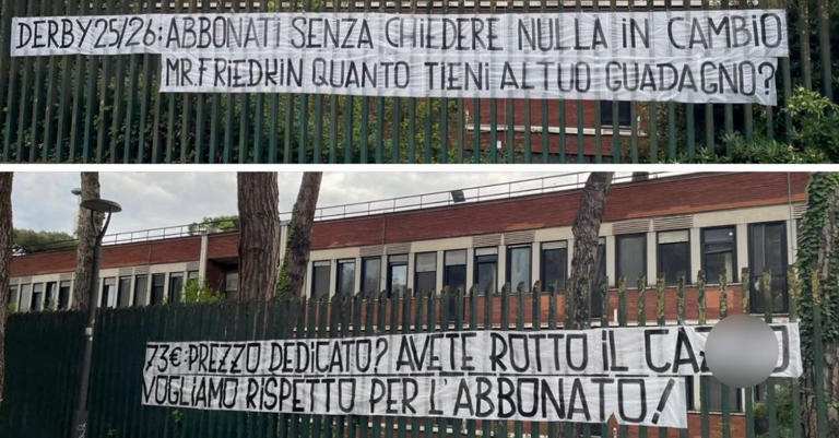 Derby, i tifosi contro il caro biglietti: “Friedkin quanto tieni al tuo ...