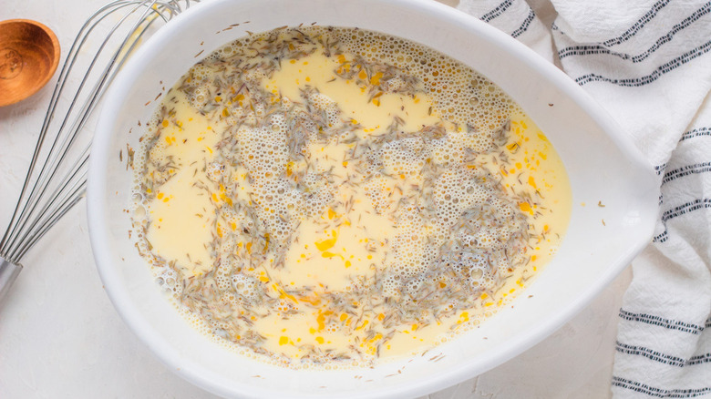 Croissant breakfast casserole recipe