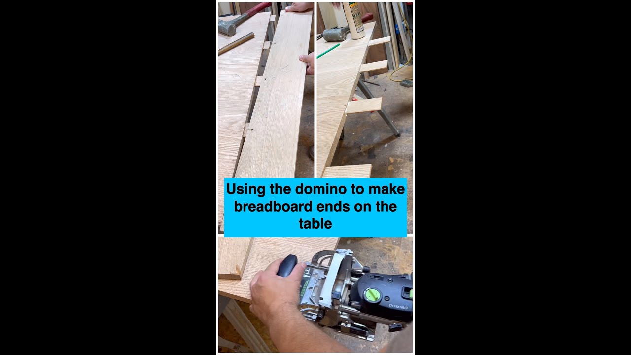 Using the domino for breadboard ends on a table #domino #woodworking # ...