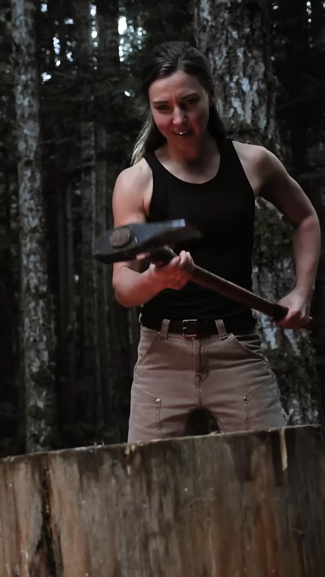 Chopping wood until my axe broke