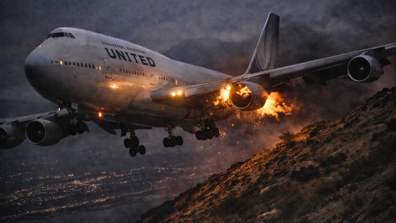 A failing 747 engine sent this flight straight toward a mountain after ...