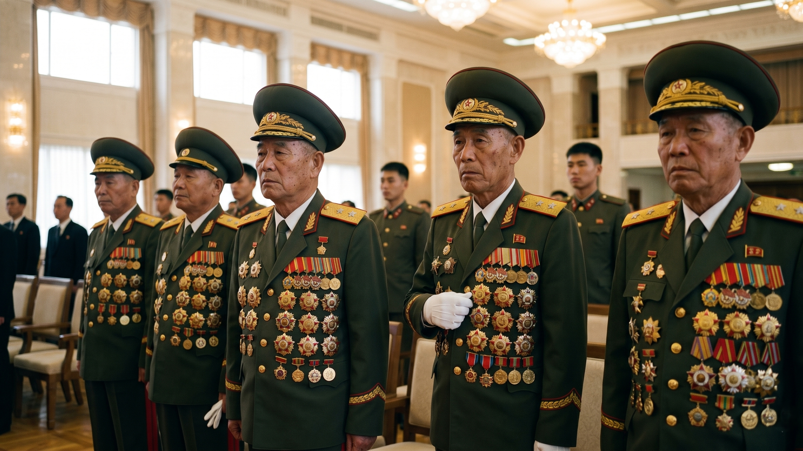 Why do North Korean generals have so many medals in peacetime?