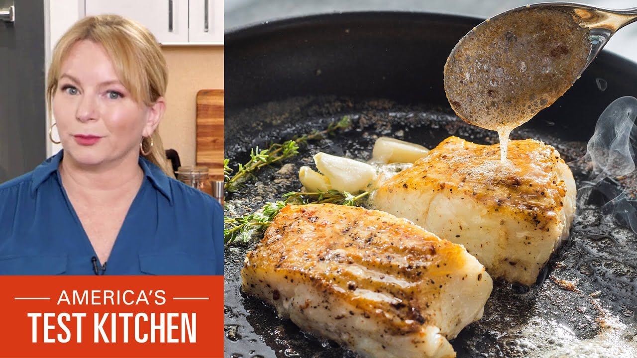 Butter-basted fish fillets with garlic and thyme that taste restaurant ...