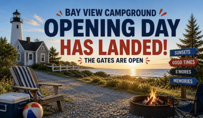 The gates are officially open: Bay View Campground opens for 2026 season