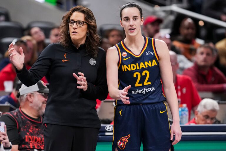Caitlin Clark was fired up after Kelsey Mitchell’s and-one play