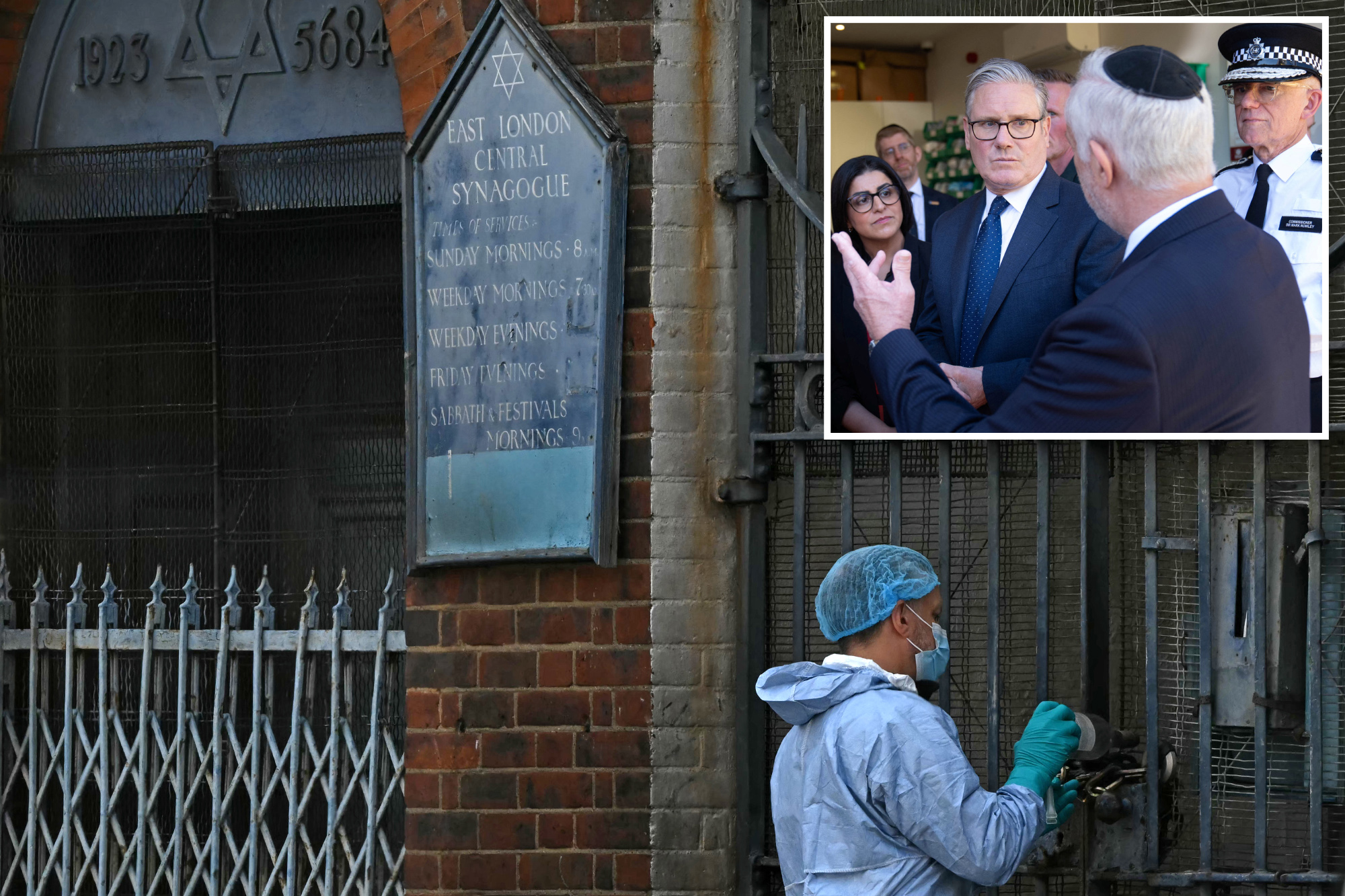 Police probing arson attack at former London synagogue after a wave of ...