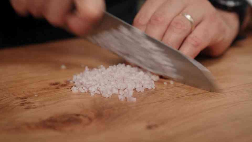 Watch how chefs cut ingredients for maximum flavor