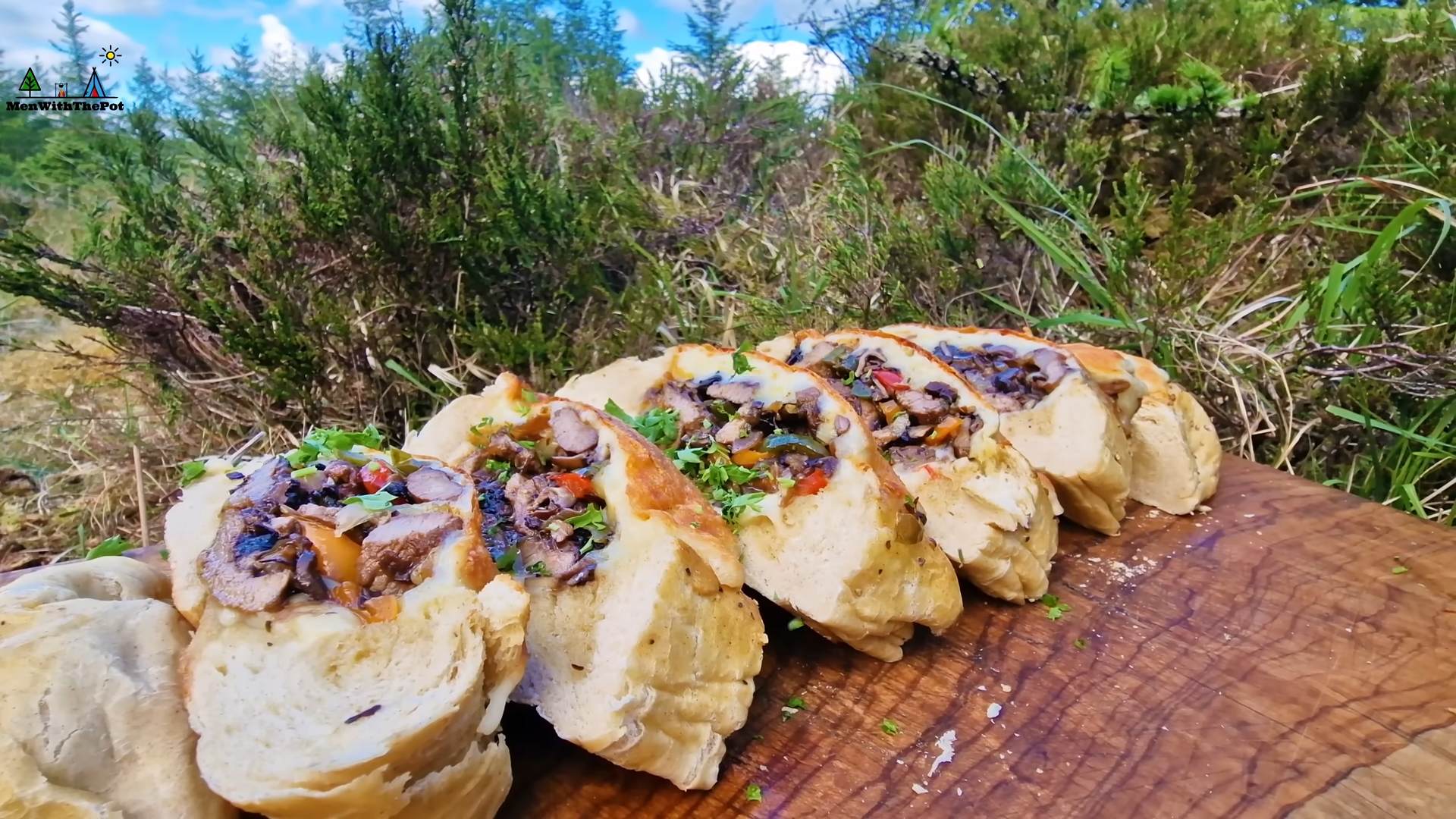 Watch how this XL cheese beef sandwich comes together