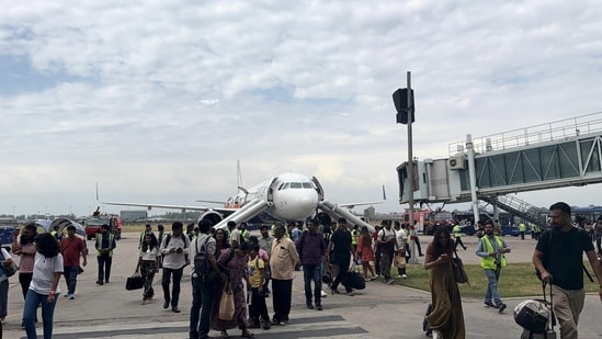 IndiGo flight evacuated at Chandigarh airport after passenger's power ...