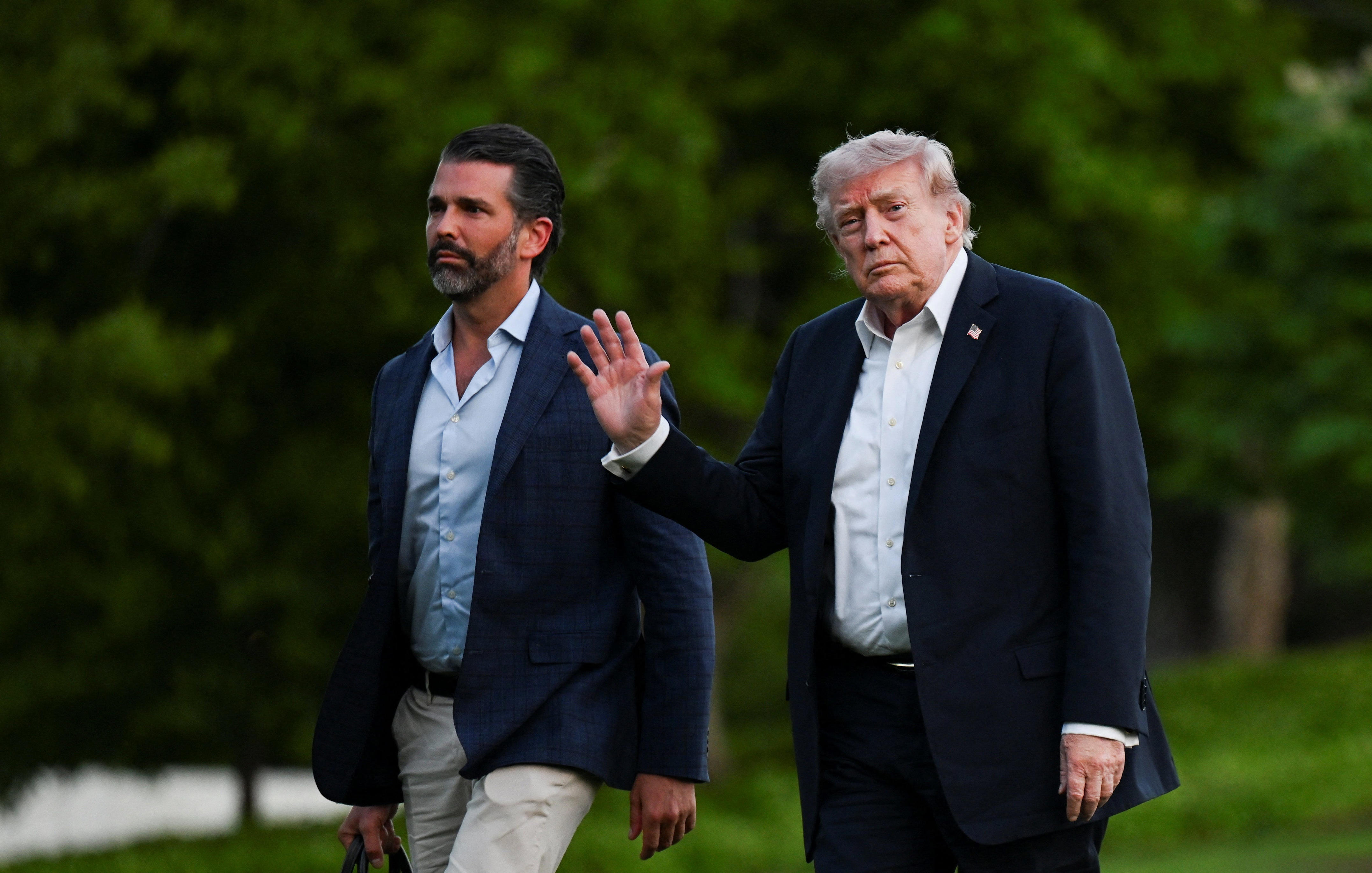 Donald Trump says he'll skip his son Donald Jr.'s wedding