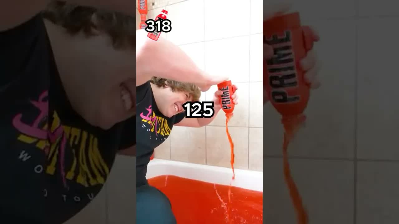 Filling a bathtub with Prime: How many bottles?