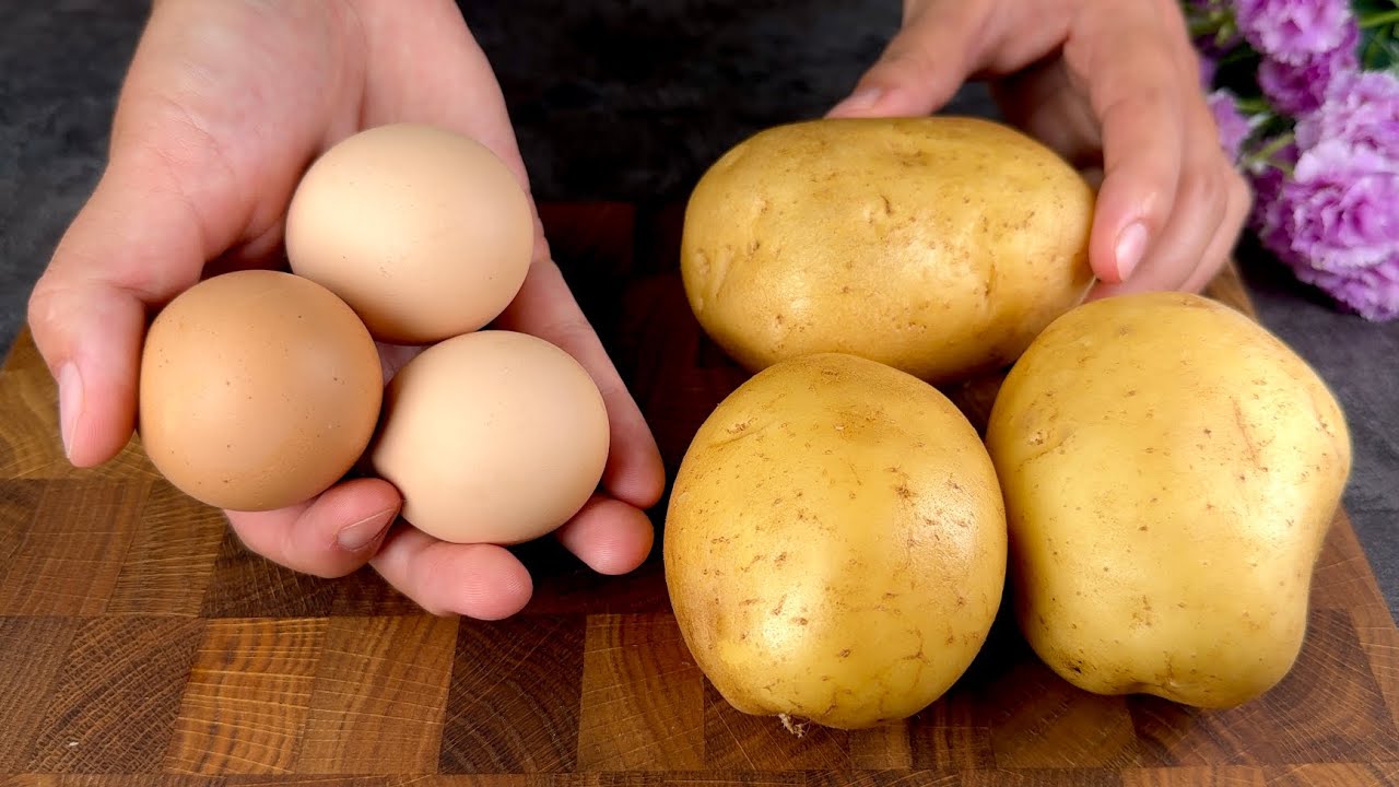 Impressive dinner recipe with eggs and potatoes