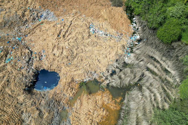 Aerial images show true scale of horror at protected site near Rugby ...