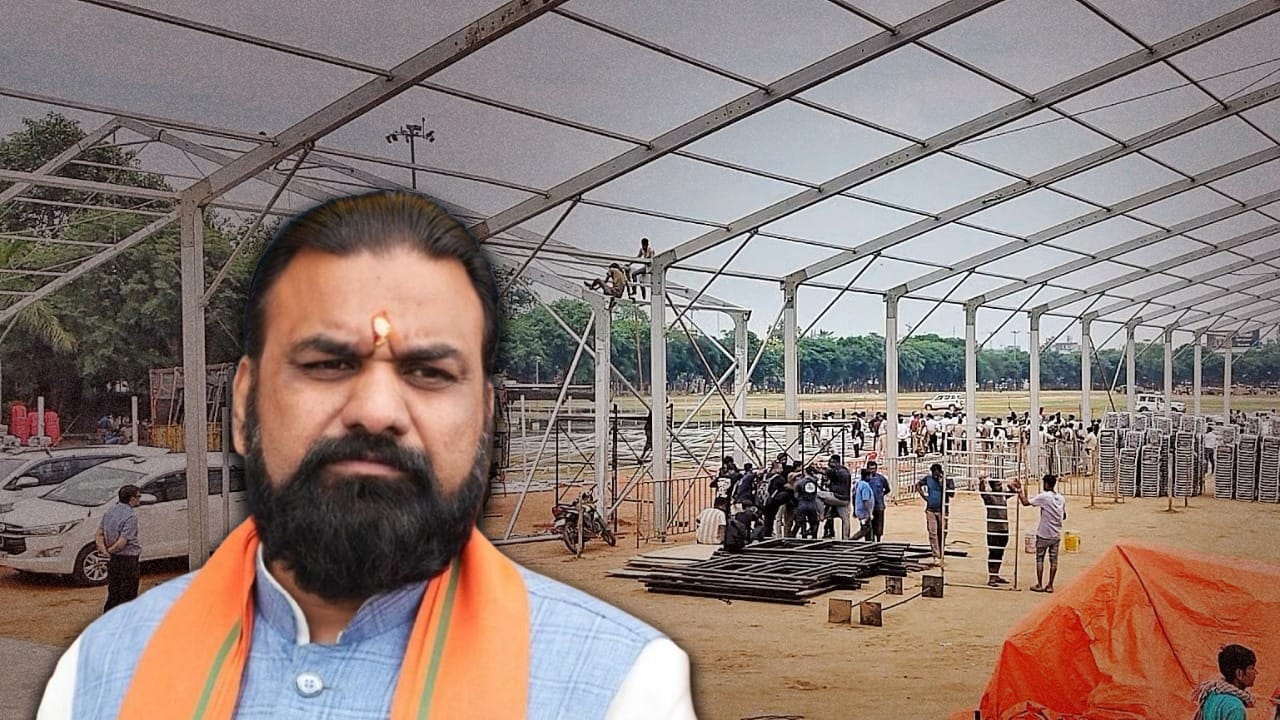 3 विशाल पंडाल, 3000 सुरक्षाकर्मी और 3 लाख लोग… सम्राट मंत्रिमंडल के ...