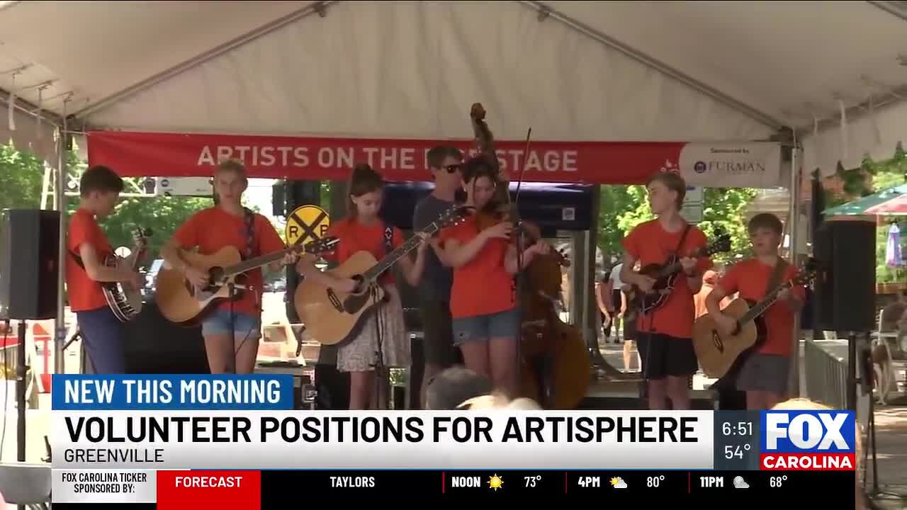 Volunteer positions available for Artisphere