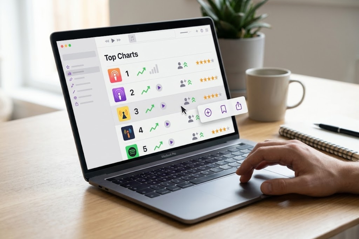 Apple Podcasts: cómo funcionan los top charts y sacarles partido en tu Mac