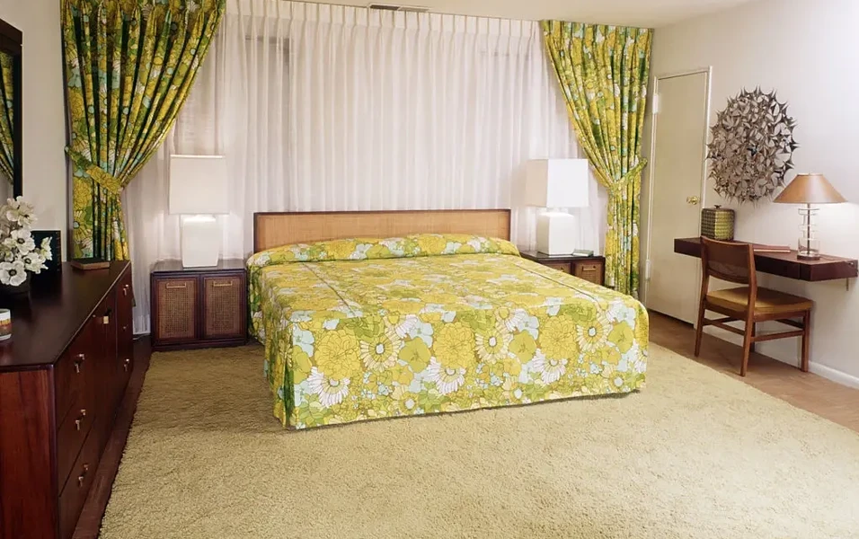 1970s bold bedroom patterns make a vibrant comeback