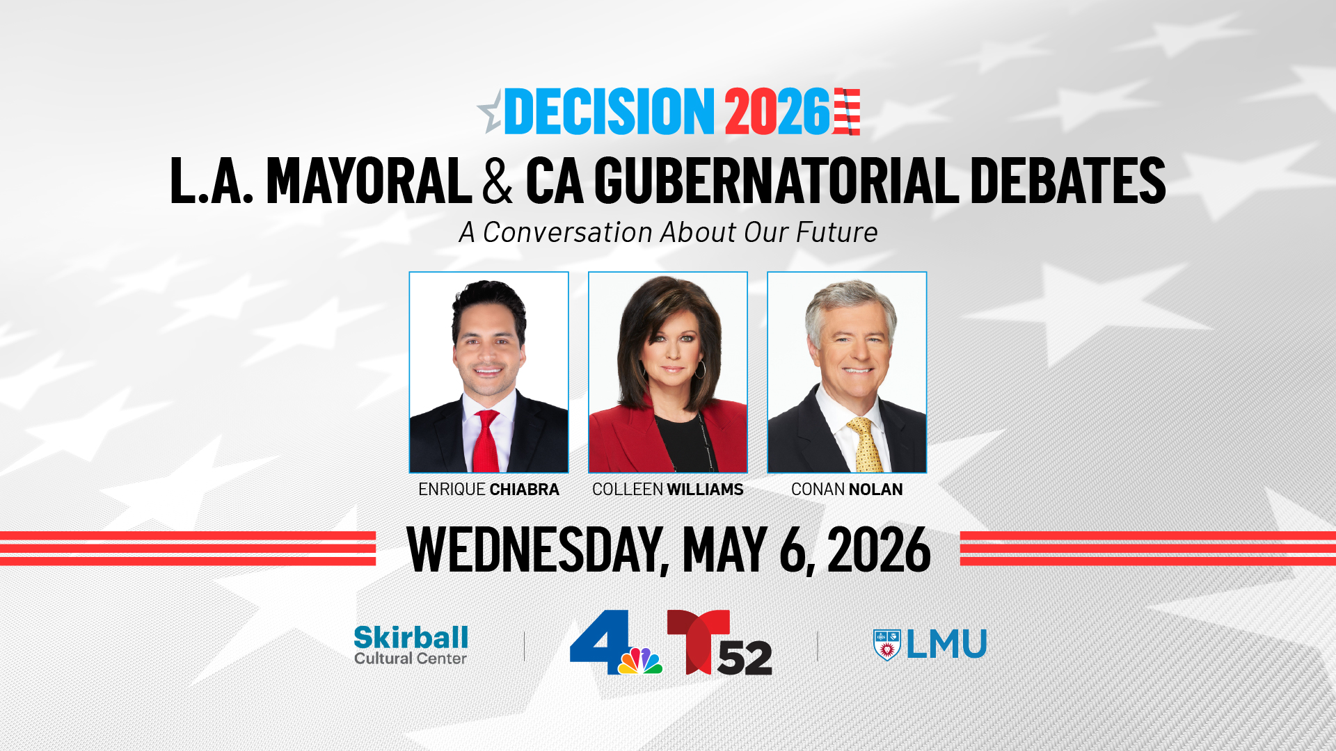 Candidates for LA mayor, California governor to meet in debate double ...