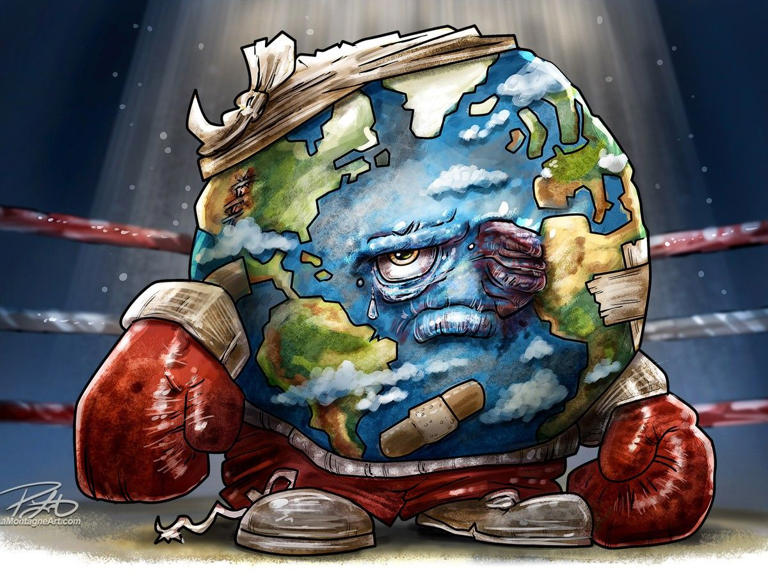 Editorial cartoonist receives international award
