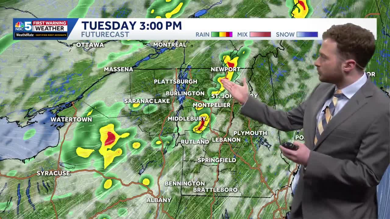 Scattered showers, few storms Tuesday afternoon (5-5-26)