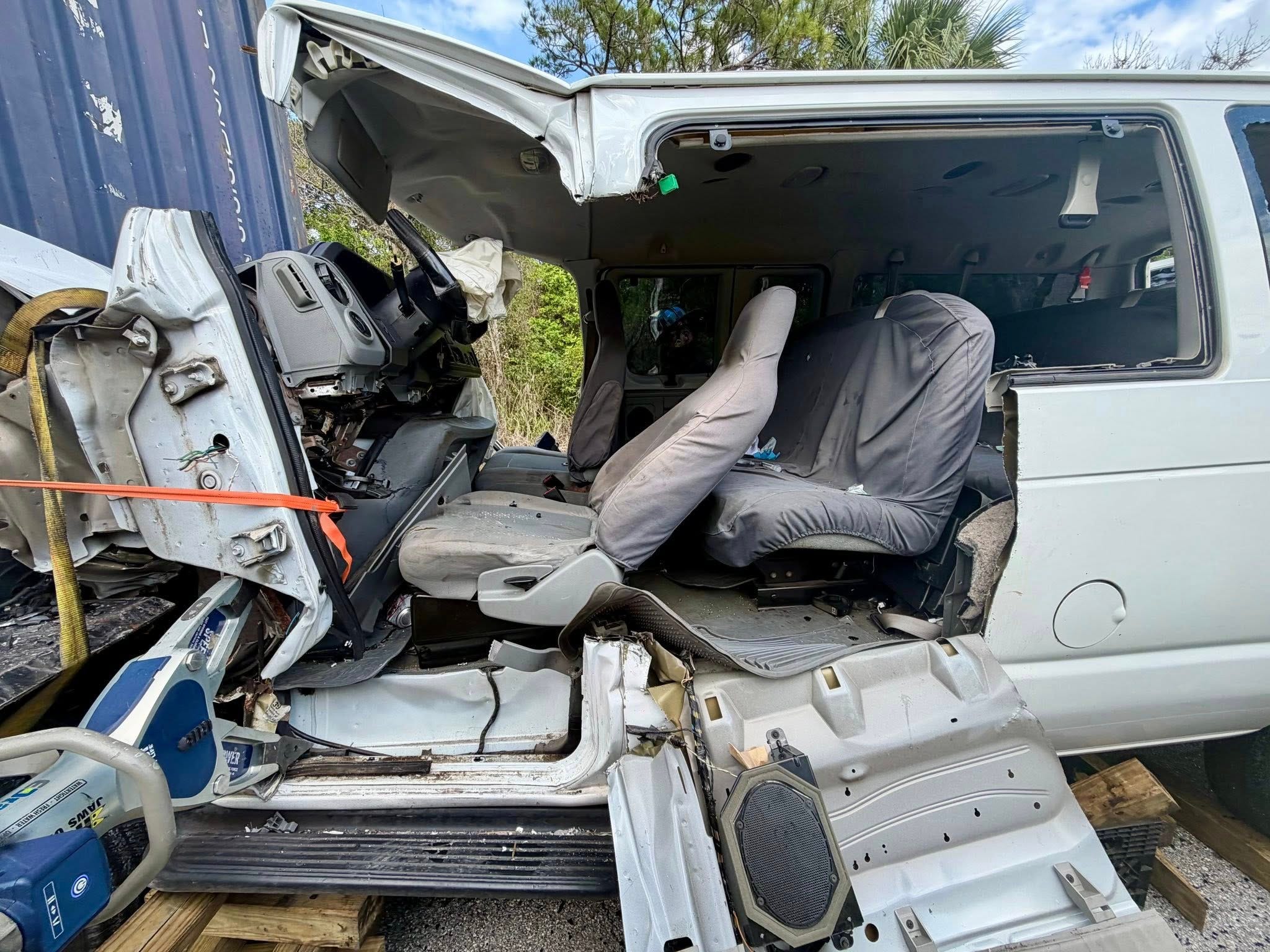 Man injured after crashing van into back of tractor-trailer in Florida