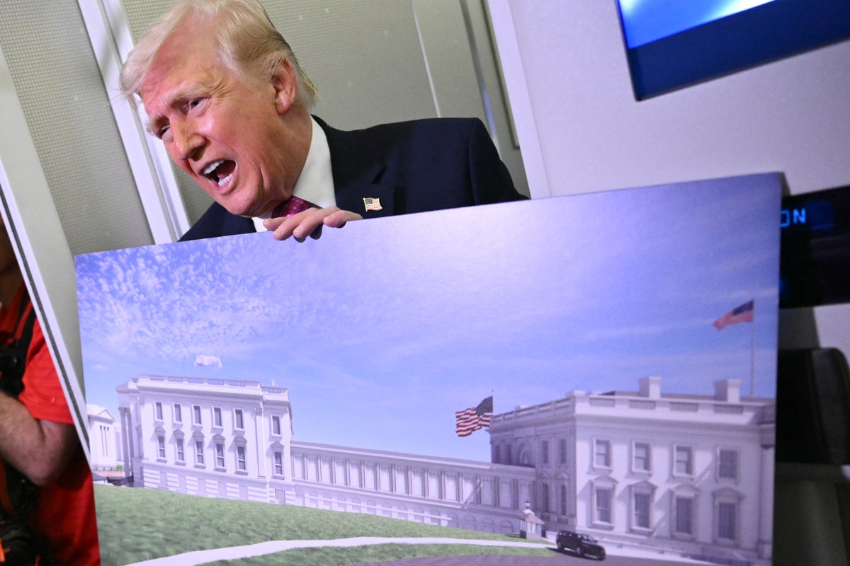 Trump uses trip to China to continue push for new White House ballroom