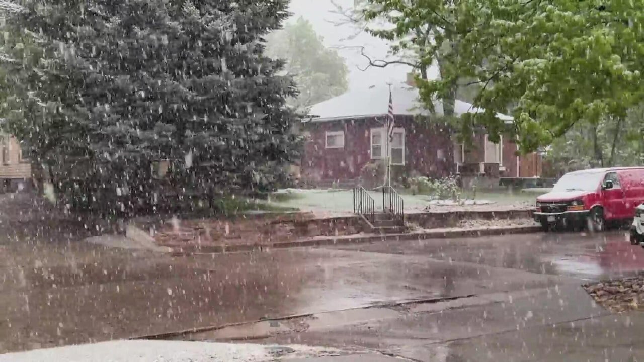 Snow begins to fall in northern Colorado